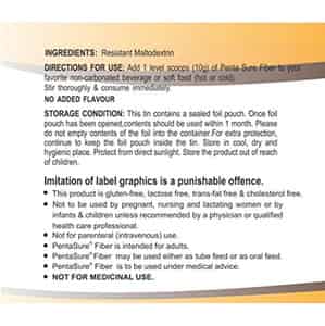 Buy PENTASURE FIBER SUPPLEMENT TIN OF 100 G Online & Get Upto 60% OFF ...