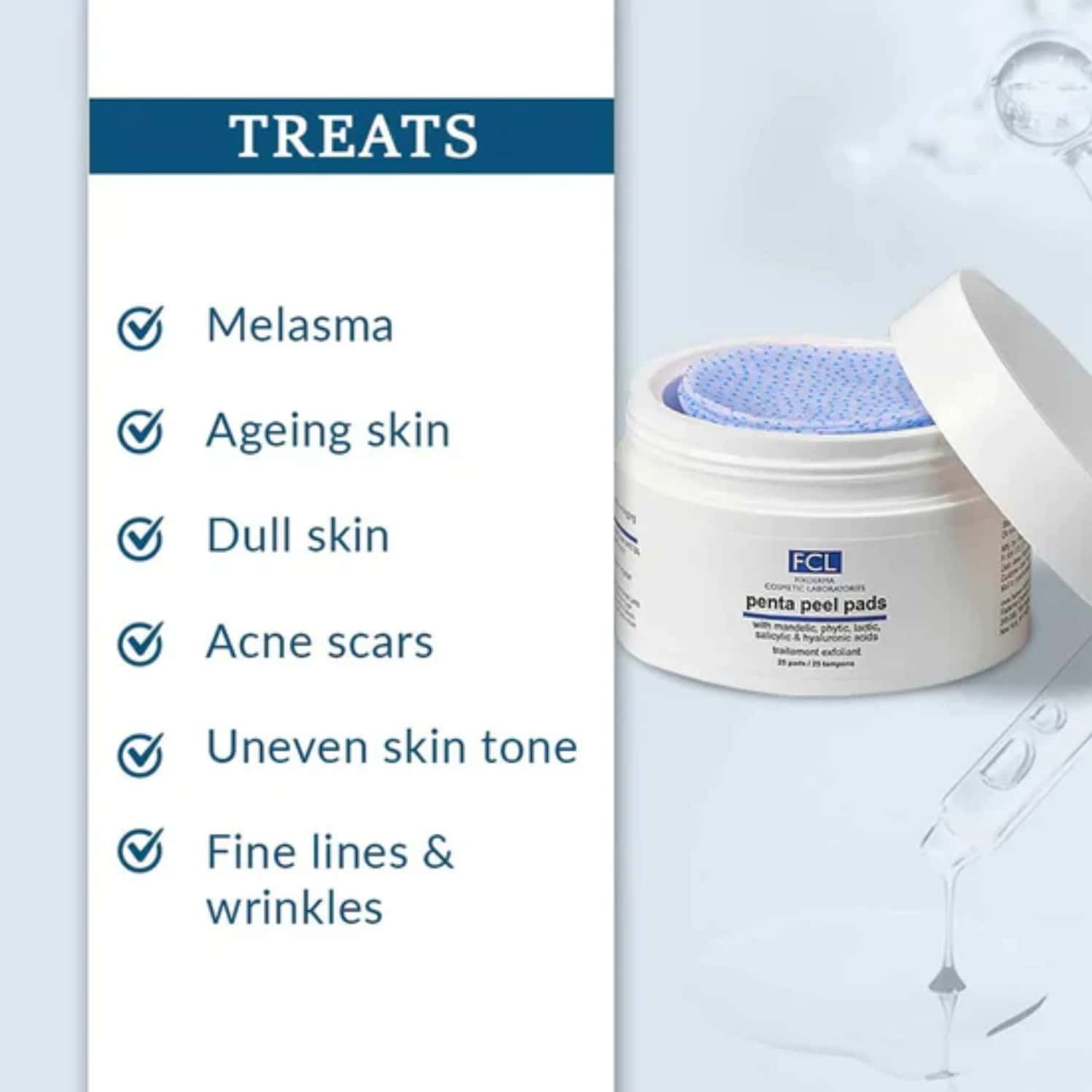 Buy FCL PENTA PEEL PADS 25'S Online & Get Upto 60% OFF at PharmEasy