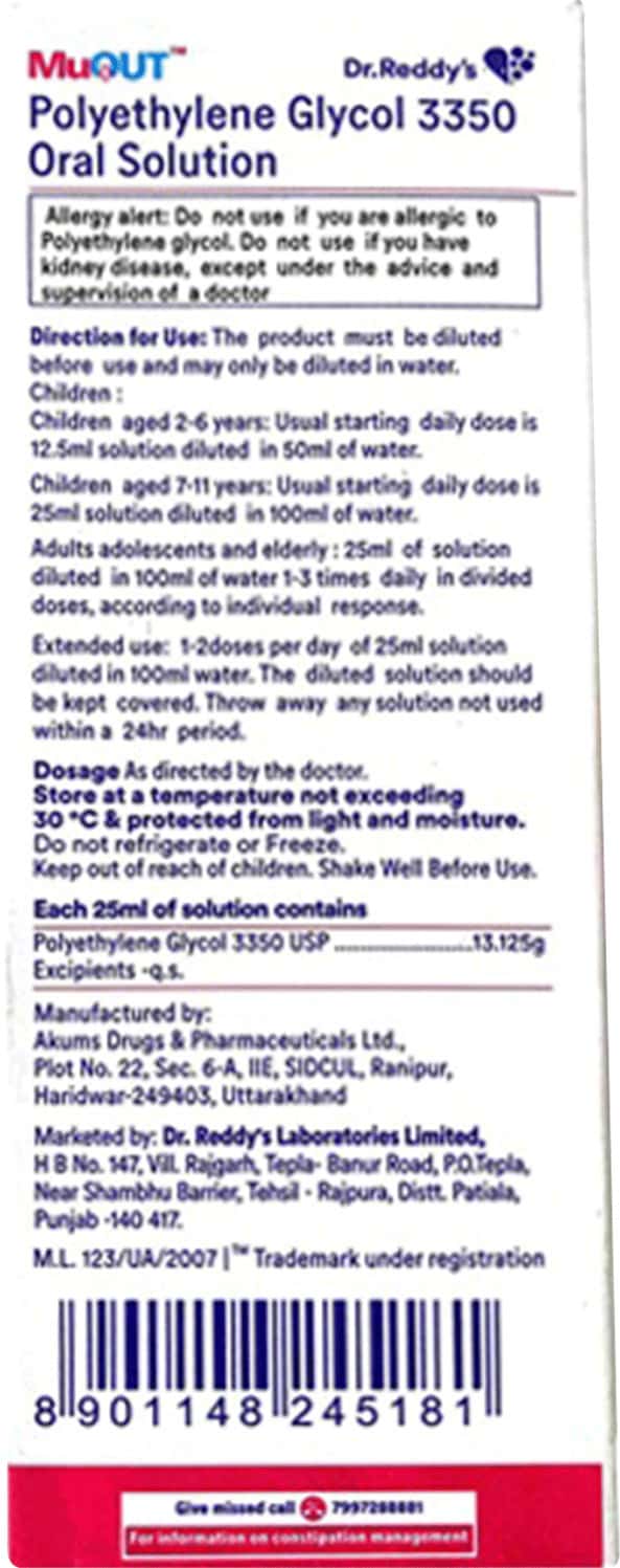 Buy MUOUT ORAL SOLUTION 200ML Online & Get Upto 60% OFF at PharmEasy