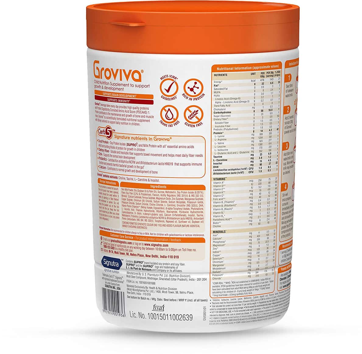 Buy GROVIVA MANGO CHILD NUTRITION DRINK JAR OF 400 G Online & Get Upto ...