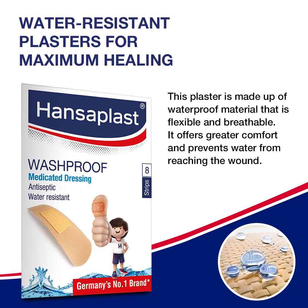 Buy Hansaplast Bandage Washproof Box Of 8 Online & Get Upto 60% OFF at PharmEasy