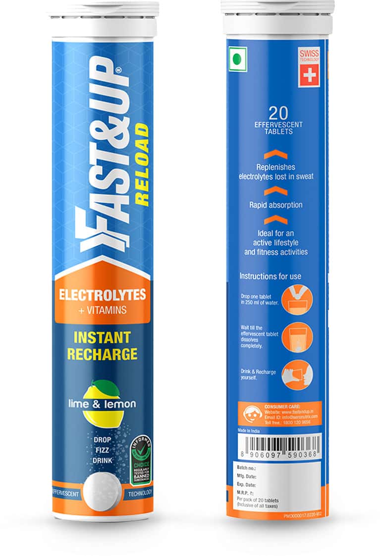 Buy FAST&UP RELOAD HYDRATION & ENERGY DRINK WITH ELECTROLYTES- 20 ...
