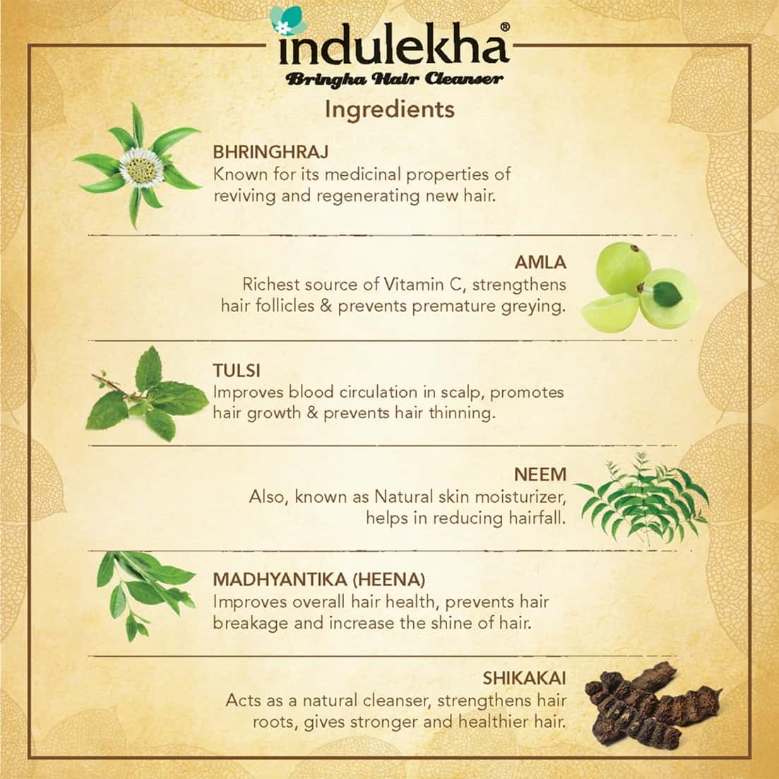 Buy INDULEKHA BRINGHA HAIR CLEANSER SHAMPOO BOTTLE OF 100 ML Online ...