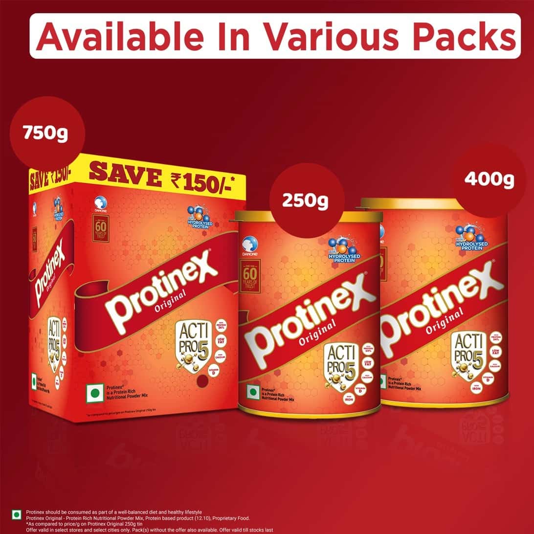 Buy PROTINEX ORIGINAL NUTRITION DRINK TIN OF 400 G Online & Get Upto 60 ...
