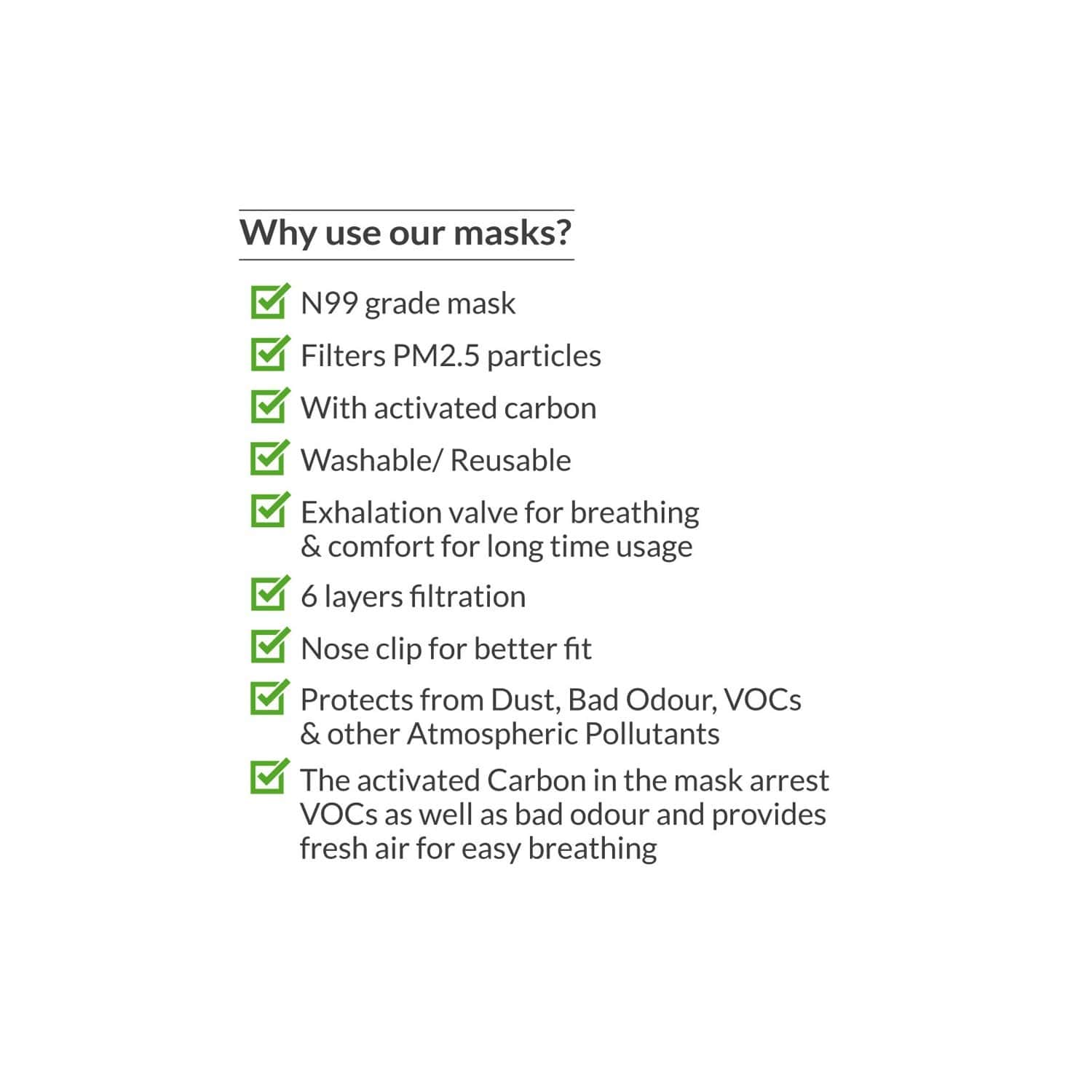 Buy BODYGUARD REUSABLE ACTIVATED CARBON(LARGE) N99 MASK Online & Get ...