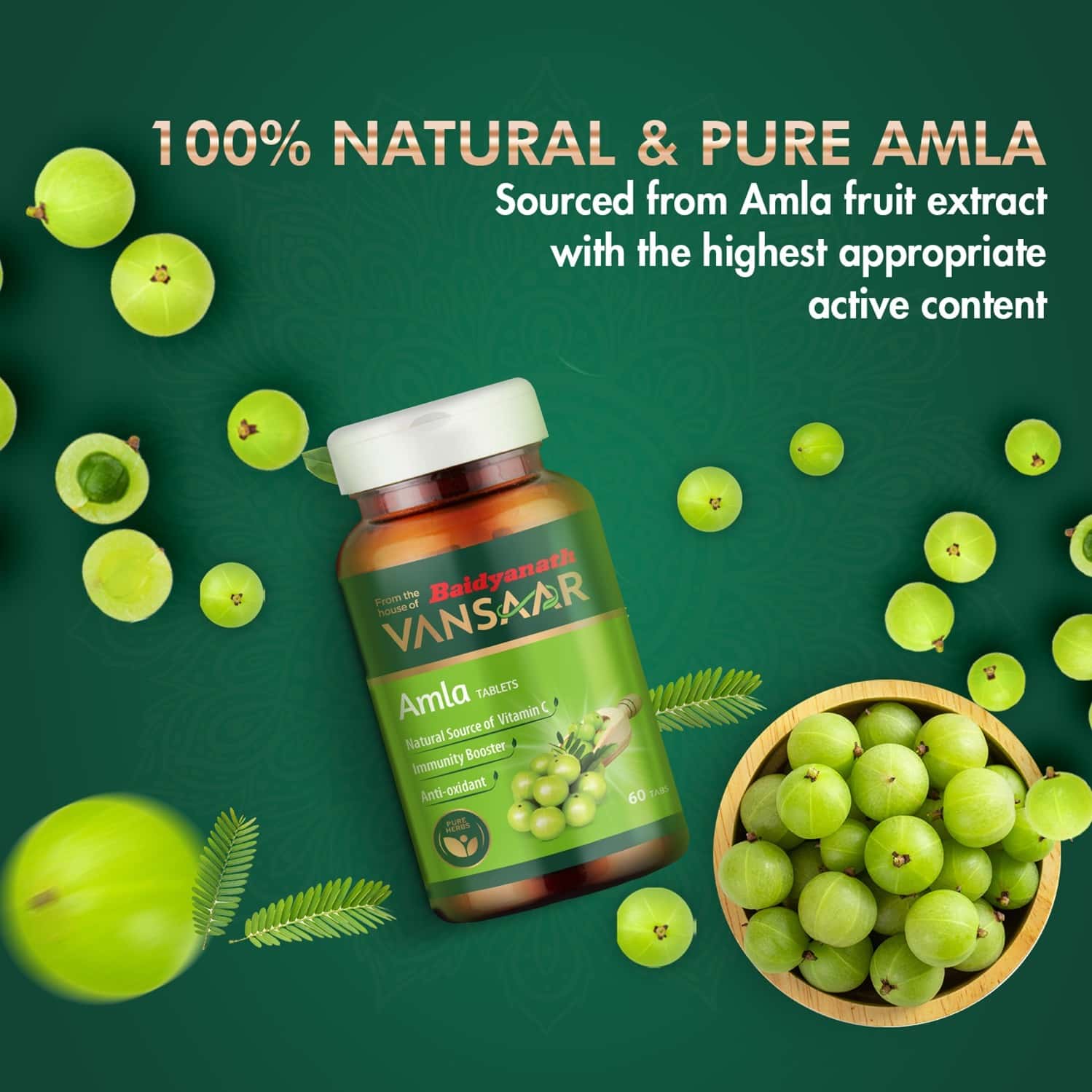Buy VANSAAR AMLA TABLETS 60 TABLET Online & Get Upto 60% OFF at PharmEasy