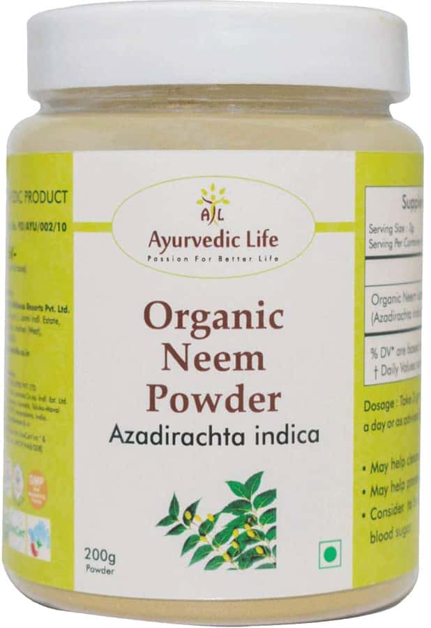 Buy AL-AYURVEDIC LIFE ORGANIC NEEM POWDER 200 GMS PACK OF 4 Online ...