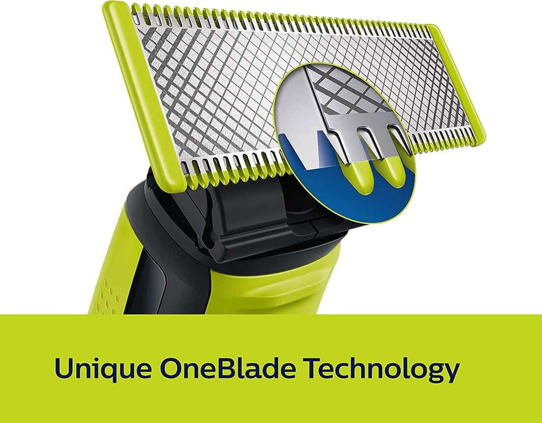 Buy PHILIPS QP2512/10 ONE BLADE HYBRID TRIMMER AND SHAVER (LIME GREEN ...