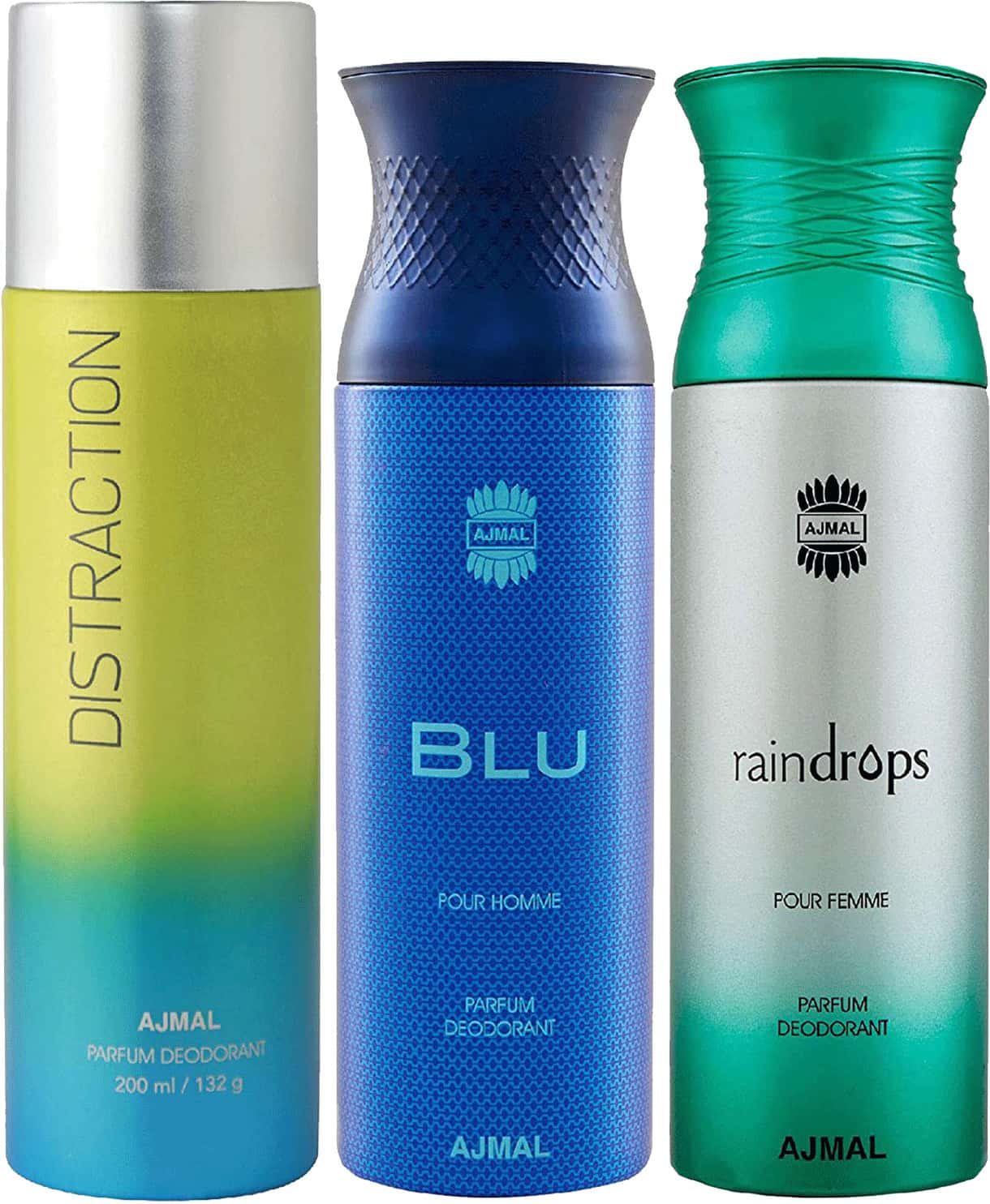 Buy AJMAL 1 DISTRACTION FOR UNISEX 1 BLU FOR MEN & 1 AURUM FOR WOMEN ...