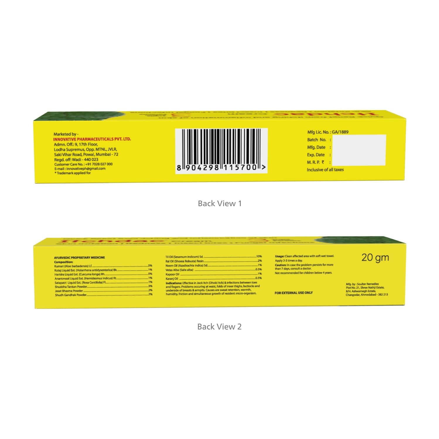 Buy ITCHDAC CREAM 20 GM | MULTI-PURPOSE CREAM FOR RASHES, ITCHY & SORE ...