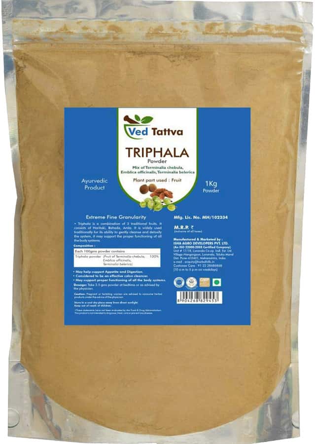 Buy AYURVEDIC LIFE TRIPHALA POWDER 1 KG SAGE 1000 GRAM Online & Get ...