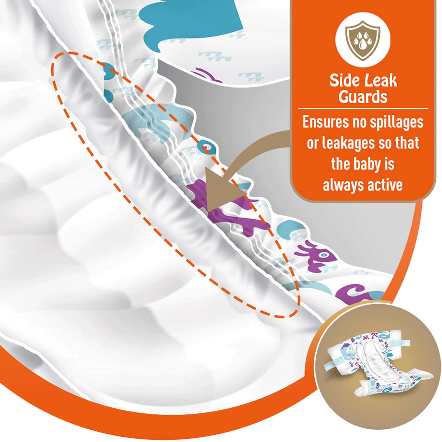 Buy TEDDYY BABY DIAPERS SUPER SMALL- (S) 72 COUNT Online & Get Upto 60% ...