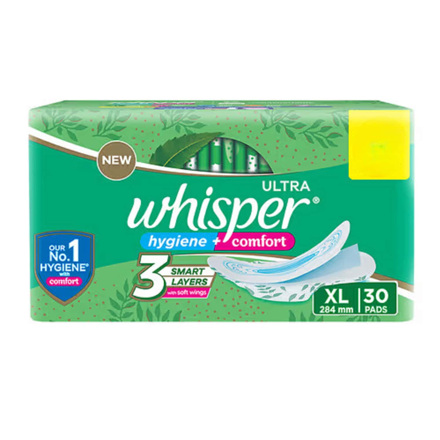Buy NEW WHISPER ULTRA SOFT XL 50 (284MM) SANITARY PADS Online & Get ...