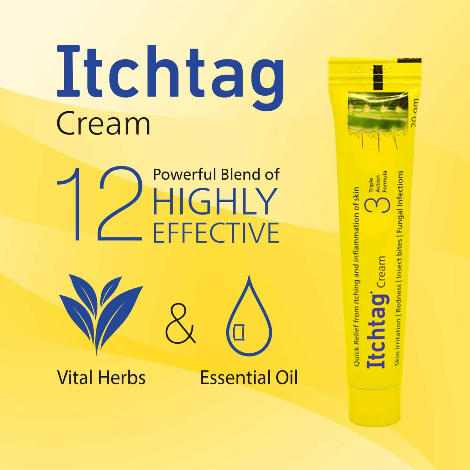 Buy ITCHTAG CREAM 20 GM | MULTI-PURPOSE CREAM FOR RASHES, ITCHY & SORE ...