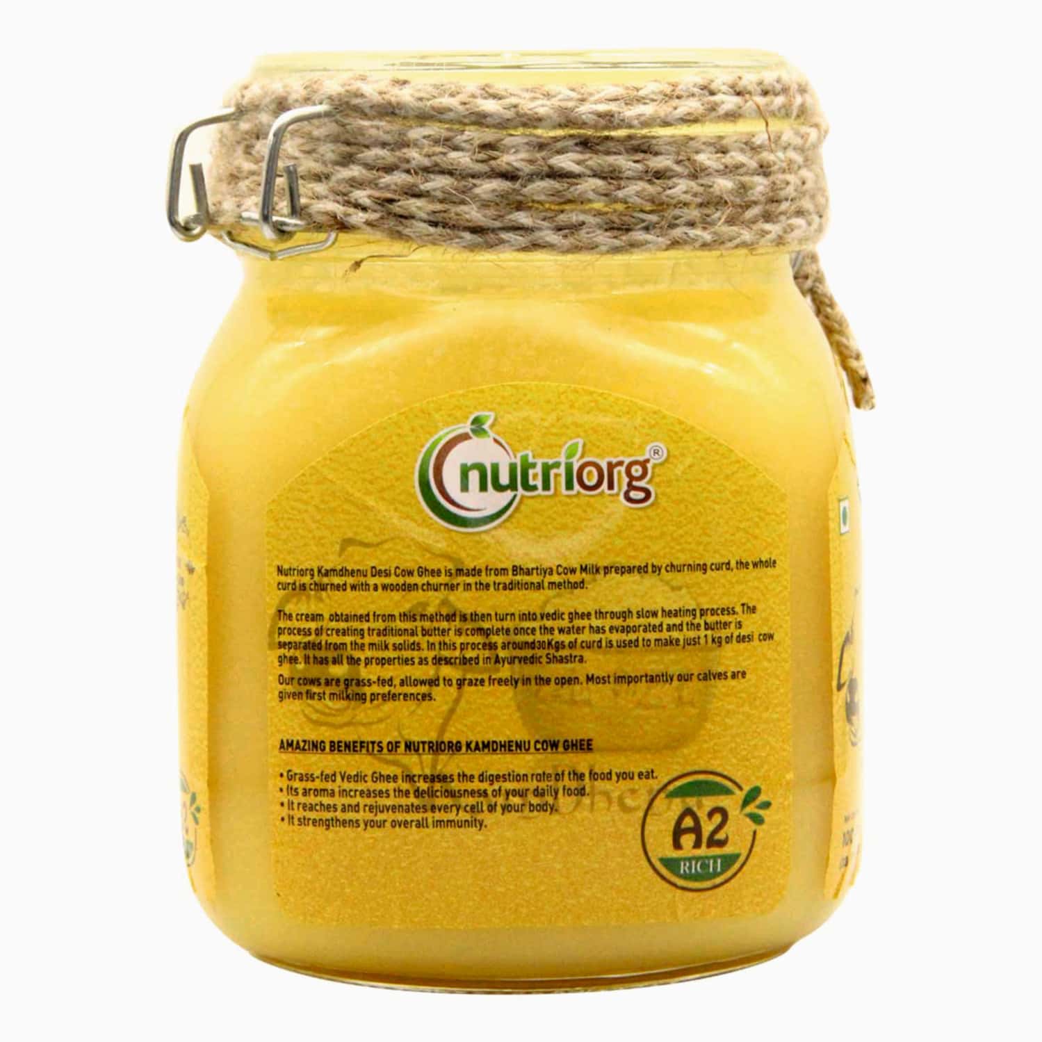 Buy NUTRIORG A2 RICH COW GHEE 1000 ML Online & Get Upto 60% OFF at ...