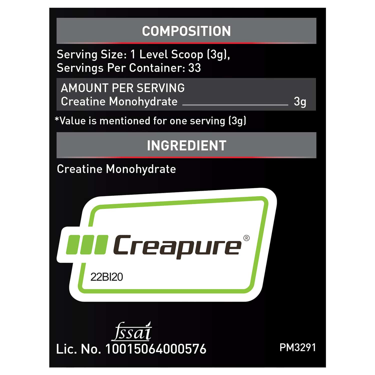 Buy MUSCLEBLAZE CREAPRO CREATINE WITH 100% CREAPURE 100G (UNFLAVOURED ...