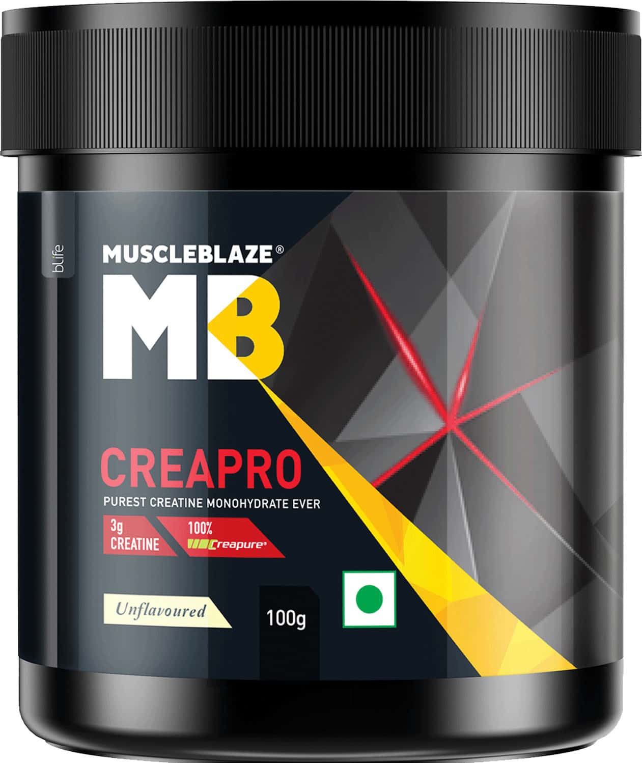 Buy MUSCLEBLAZE CREAPRO CREATINE WITH 100% CREAPURE 100G (UNFLAVOURED ...