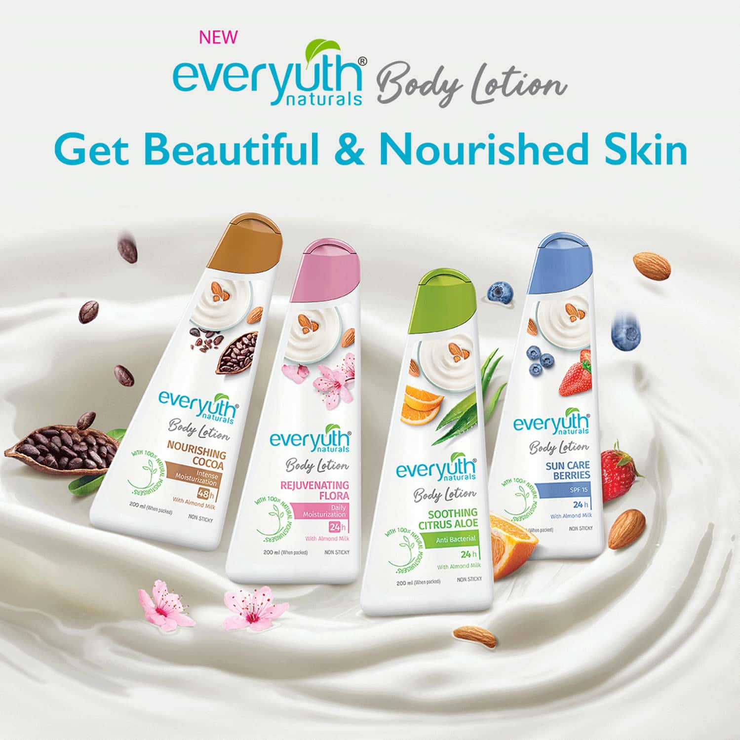 Buy EVERYUTH NATURALS BODY LOTION REJUVENATING FLORA 200ML Online & Get ...