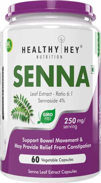 Buy HEALTHYHEY NUTRITION SENNA LEAF EXTRACT - NATURAL LAXATIVE - 60 VEG ...