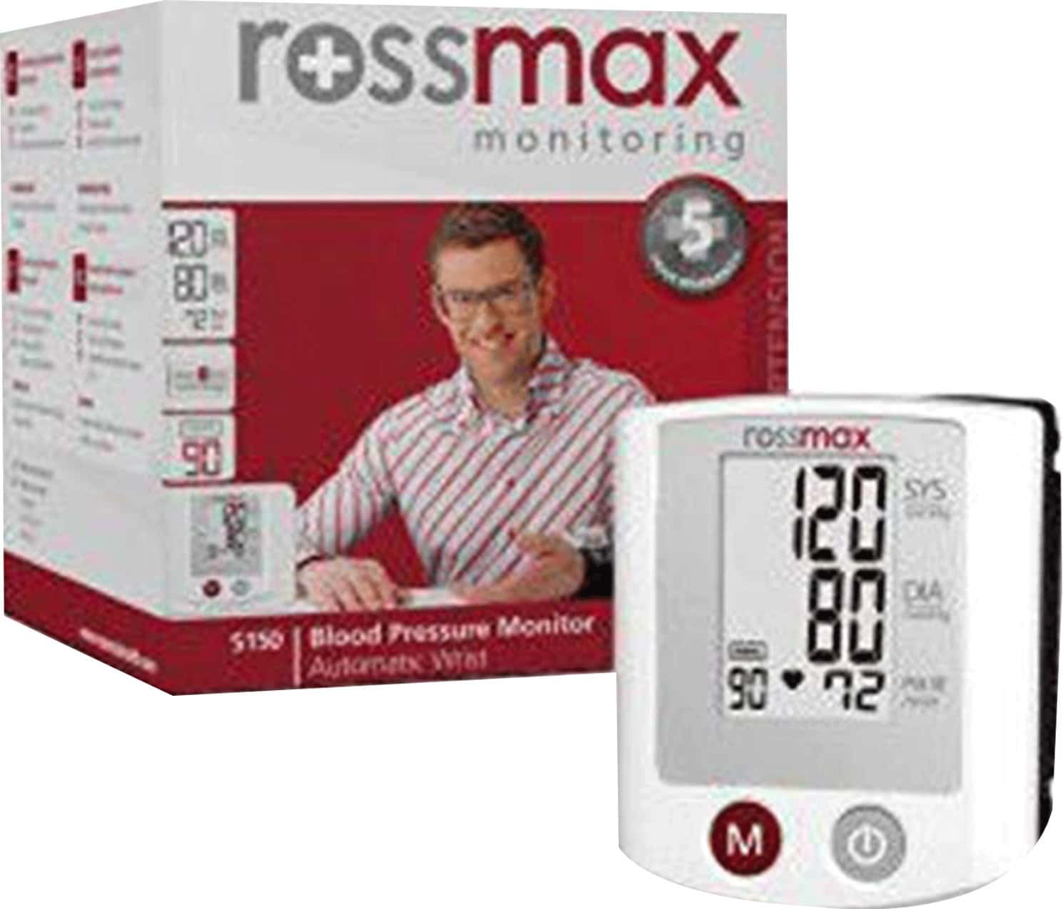 Buy ROSSMAX S150 WRIST BLOOD PRESSURE MONITOR DEVICE 1 Online & Get ...