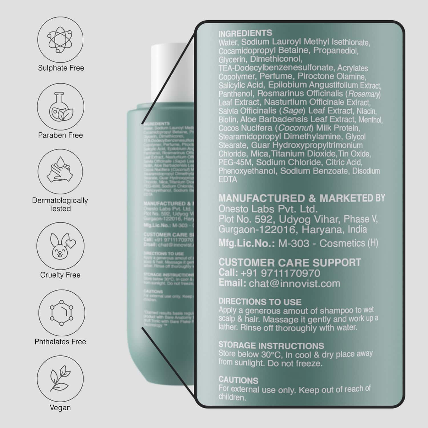 Buy Bare Anatomy Expert Anti Dandruff Shampoo Up To 100 Dandruff Reduction Targets Oily