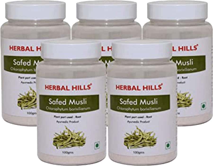 Buy AL-AYURVEDIC LIFE SAFED MUSLI CHLOROPHYTUM BORIVILIANUM POWDER 1 KG VALUE PACK OF 5 Online ...