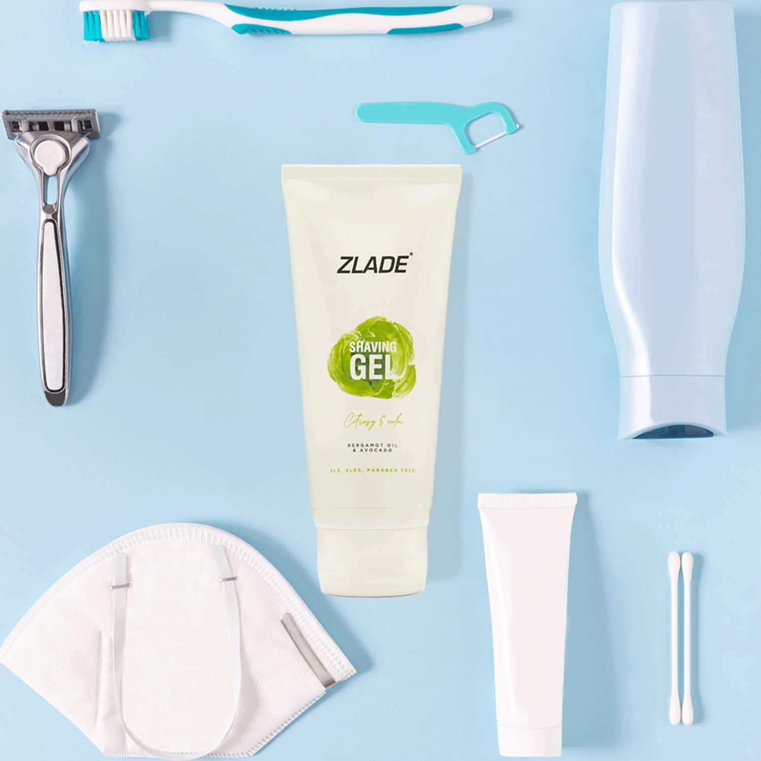 Buy ZLADE ESSENTIALS ALL NATURAL CLEAR SHAVE GEL (FOAMLESS) Â 60 GM ...