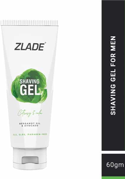 Buy ZLADE ESSENTIALS ALL NATURAL CLEAR SHAVE GEL (FOAMLESS) 60 GM ...