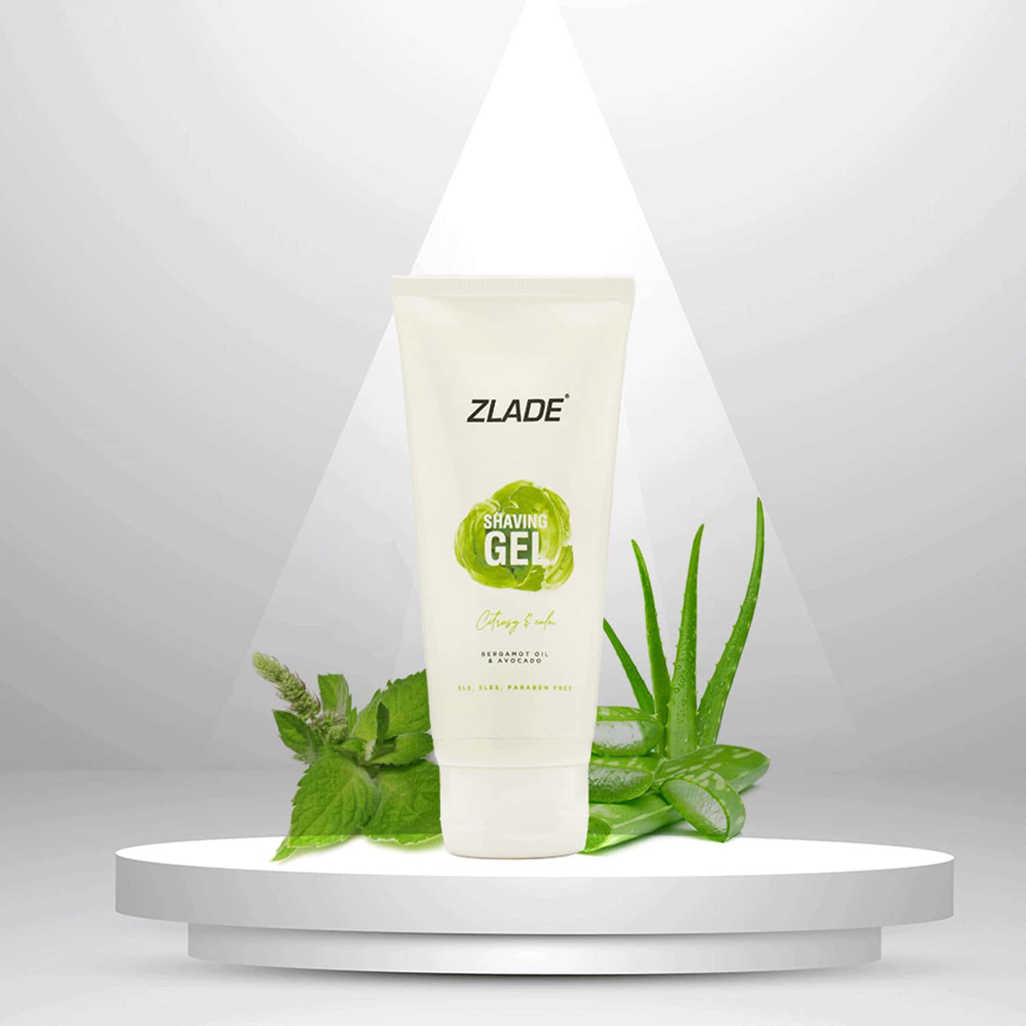 Buy ZLADE ESSENTIALS ALL NATURAL CLEAR SHAVE GEL (FOAMLESS) 60 GM ...
