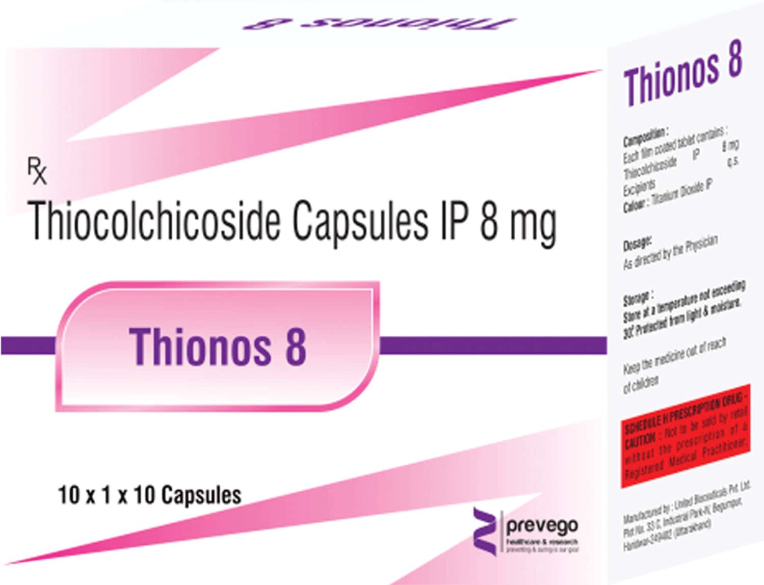 Buy Thionos 8 MG Capsule (10) Online at Flat 15% OFF | PharmEasy