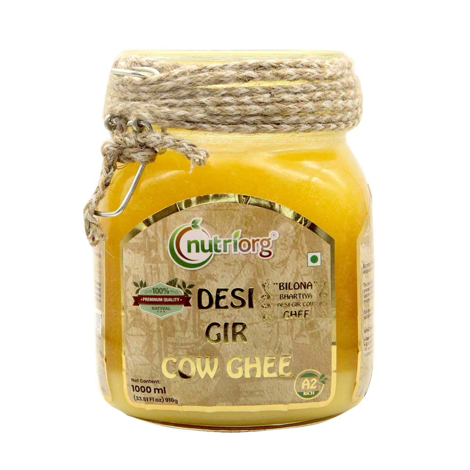 Buy NUTRIORG DESI GIR COW GHEE 500 ML Online & Get Upto 60% OFF at ...