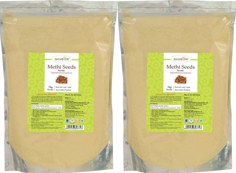 Buy AL-AYURVEDIC LIFE FENUGREEK OR METHI POWDER 1 KG VALUE PACK OF 5 ...