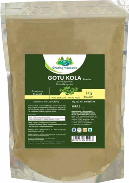 Buy GRAZING MEADOWS GOTU KOLA POWDER - 1 KG Online & Get Upto 60% OFF ...