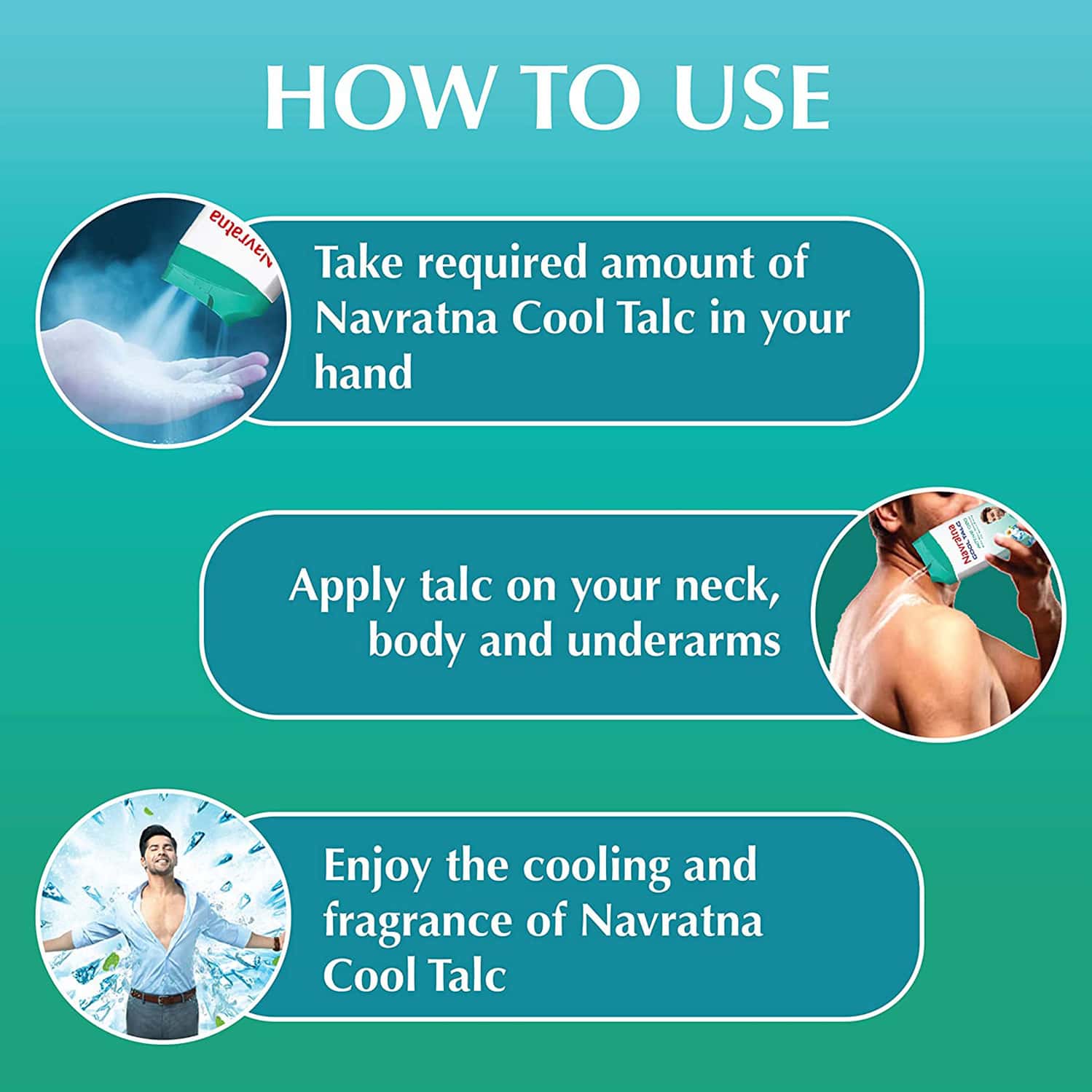 Buy NAVRATNA COOL TALC (ACTIVE DEO) BOTTLE OF 400 G Online & Get Upto ...