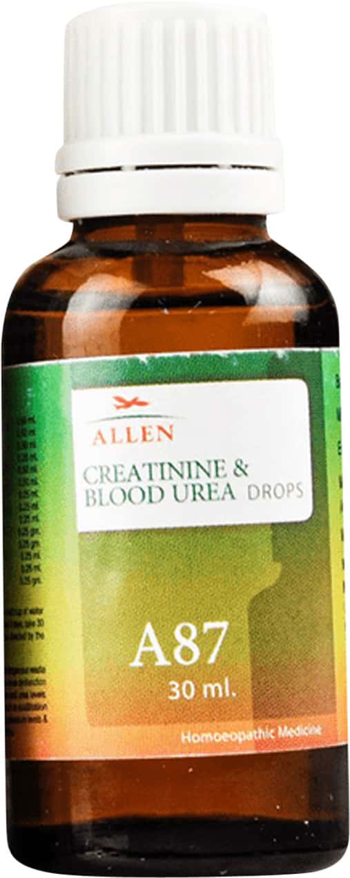 Buy ALLEN A87 CREATININE & BLOOD UREA DROP 30ML Online & Get Upto 60% ...