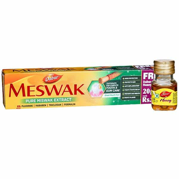 Buy DABUR MESWAK PURE MISWAK EXTRACT TOOTHPASTE - 200G (WITH FREE DABUR ...