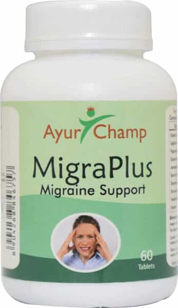 Buy AYUR CHAMP - PACK OF 4 -MIGRA PLUS | MIGRAINE SUPPORT | HERBAL ...
