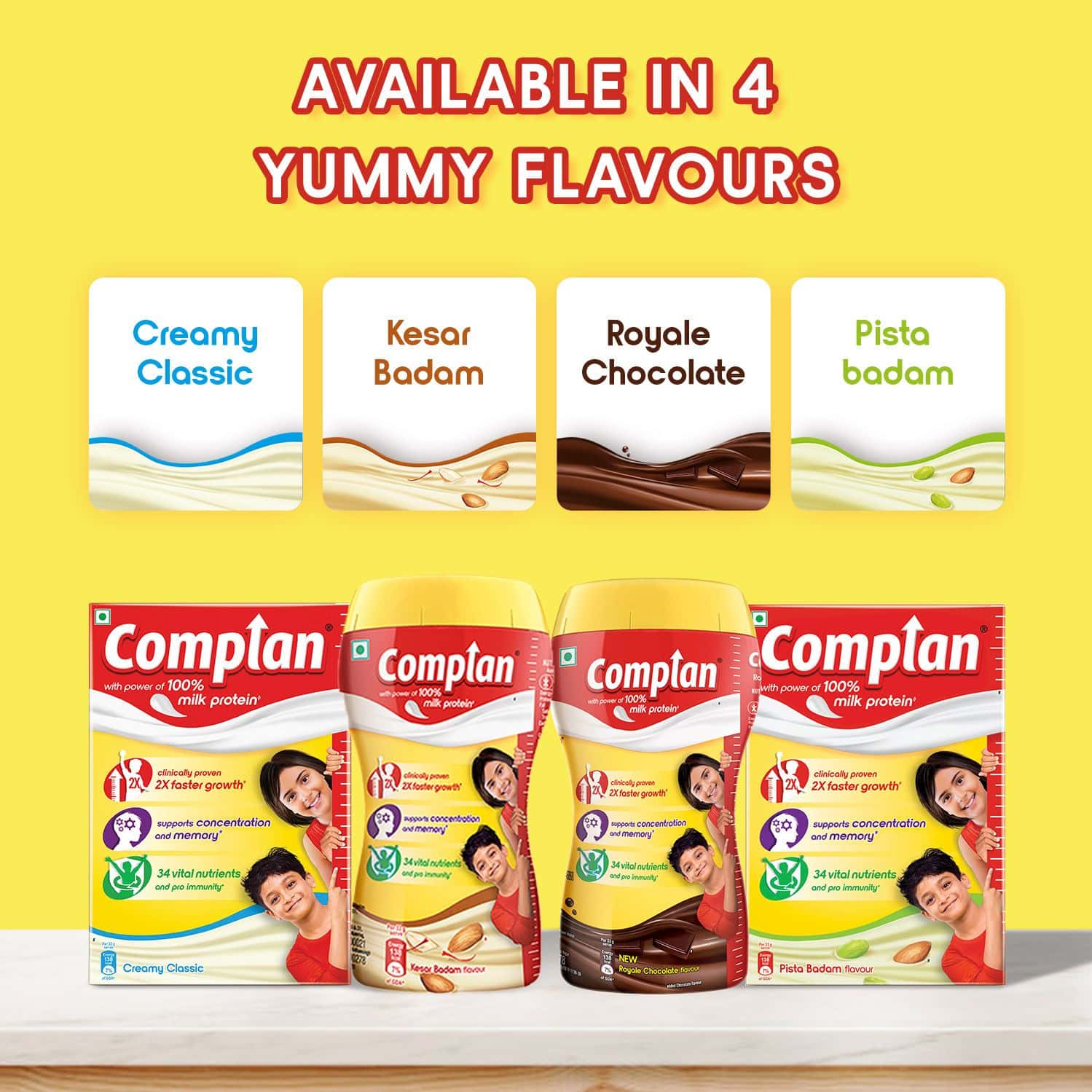 Buy COMPLAN NUTRITION DRINK KESAR BADAM 500G JAR Online & Get Upto 60% ...