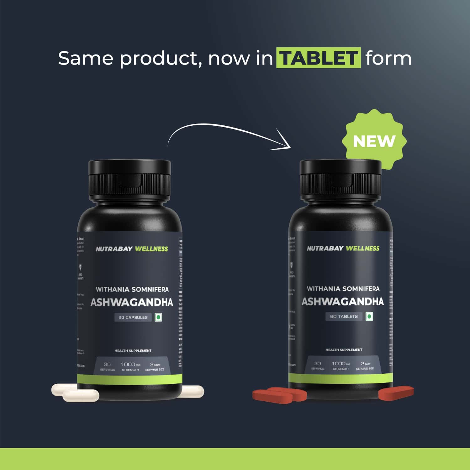 Buy NUTRABAY WELLNESS ASHWAGANDHA EXTRACT TABLET (WITHANIA SOMNIFERA ...