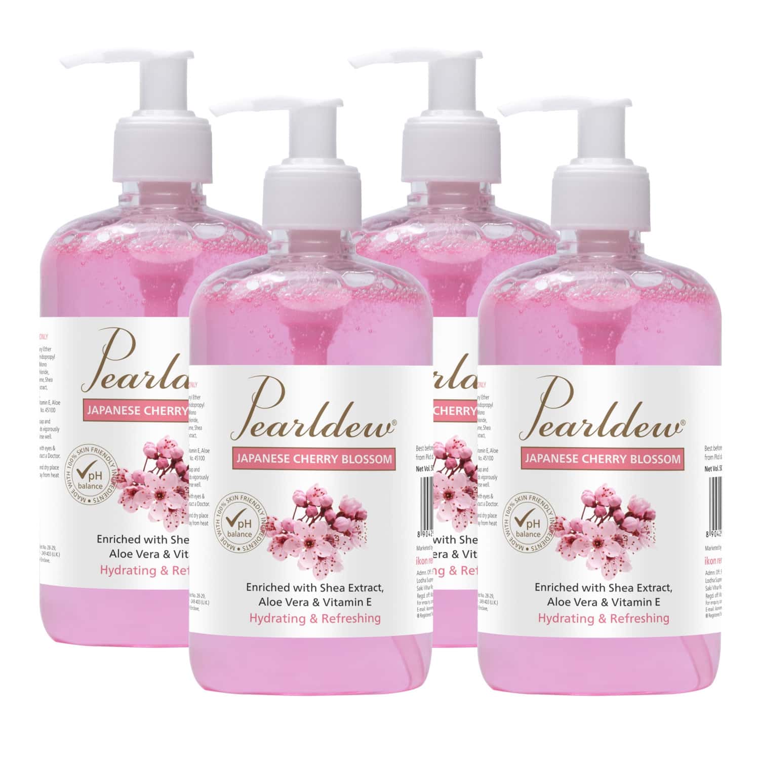 Buy PEARLDEW JAPANESE CHERRY BLOSSOM HAND WASH 500 ML | NEEM & TULSI ...