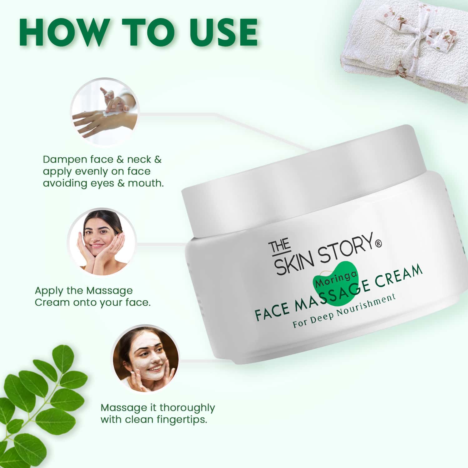Buy THE SKIN STORY MORINGA FACE MASSAGE CREAM, 50G Online & Get Upto 60 ...