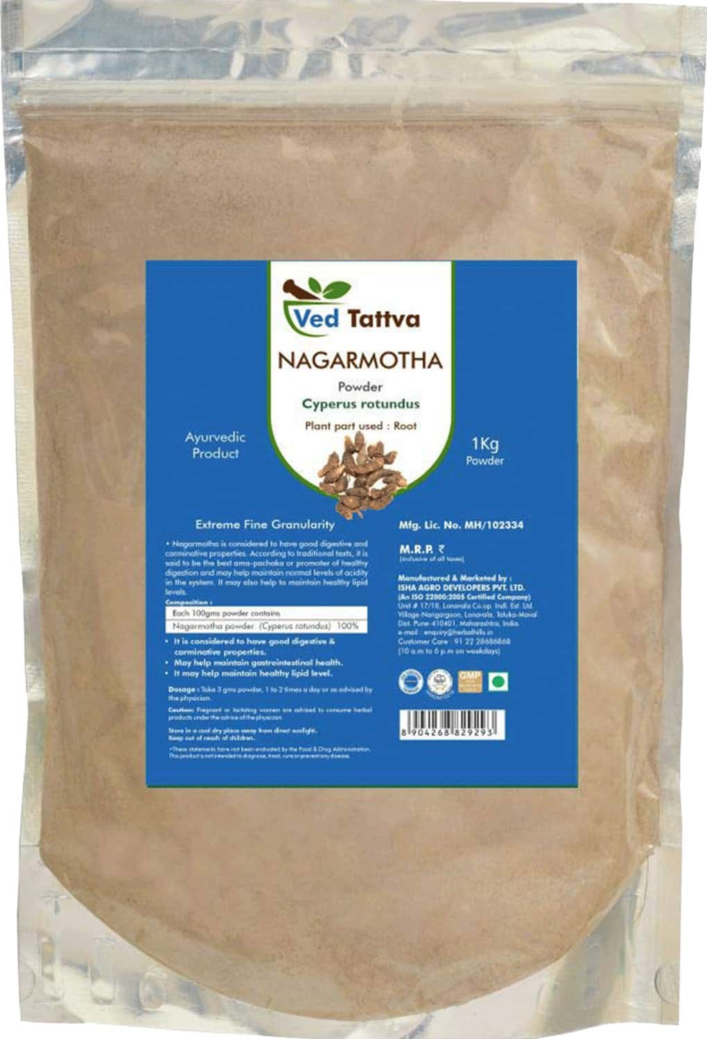 Buy AL-AYURVEDIC LIFE NAGARMOTHA POWDER/CYPERUS ROTUNDUS POWDER 1 KG VALUE PACK OF 5 Online ...