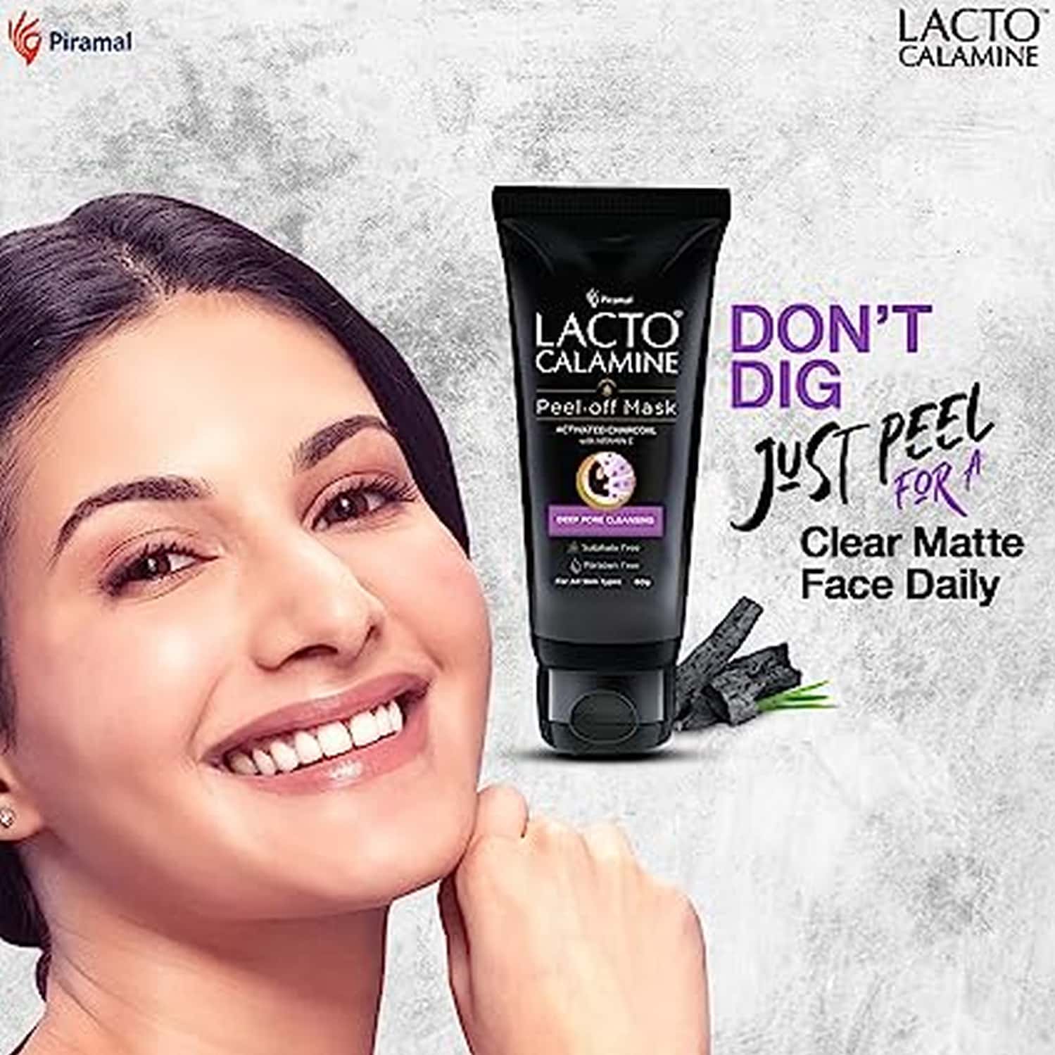 Buy LACTO CALAMINE FACE PEEL OFF MASK WITH ACTIVATED CHARCOAL AND ...