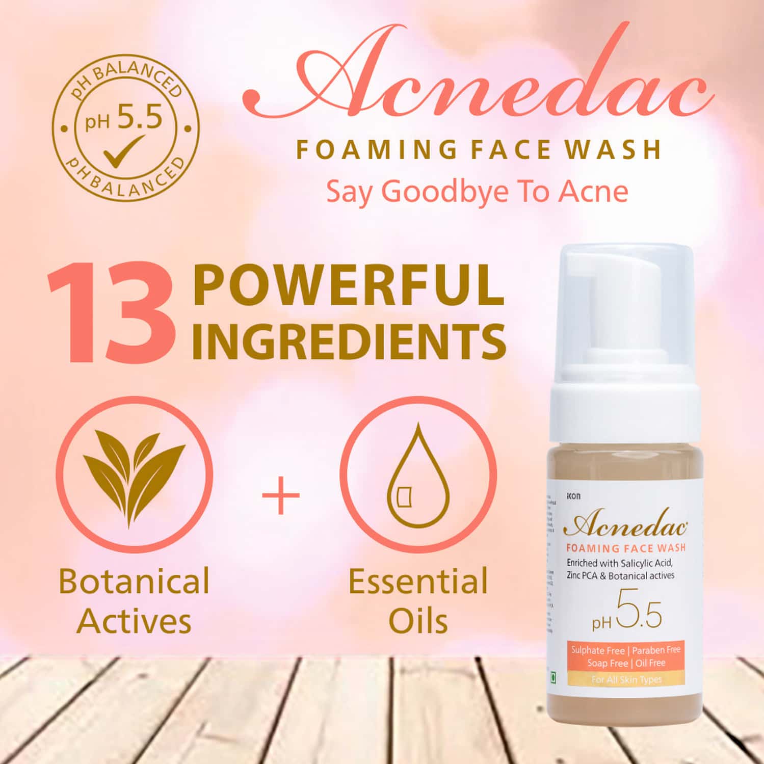 Buy ACNEDAC ANTIACNE & ANTIPIMPLE FOAMING FACE WASH 100 ML | SALICYLIC ...