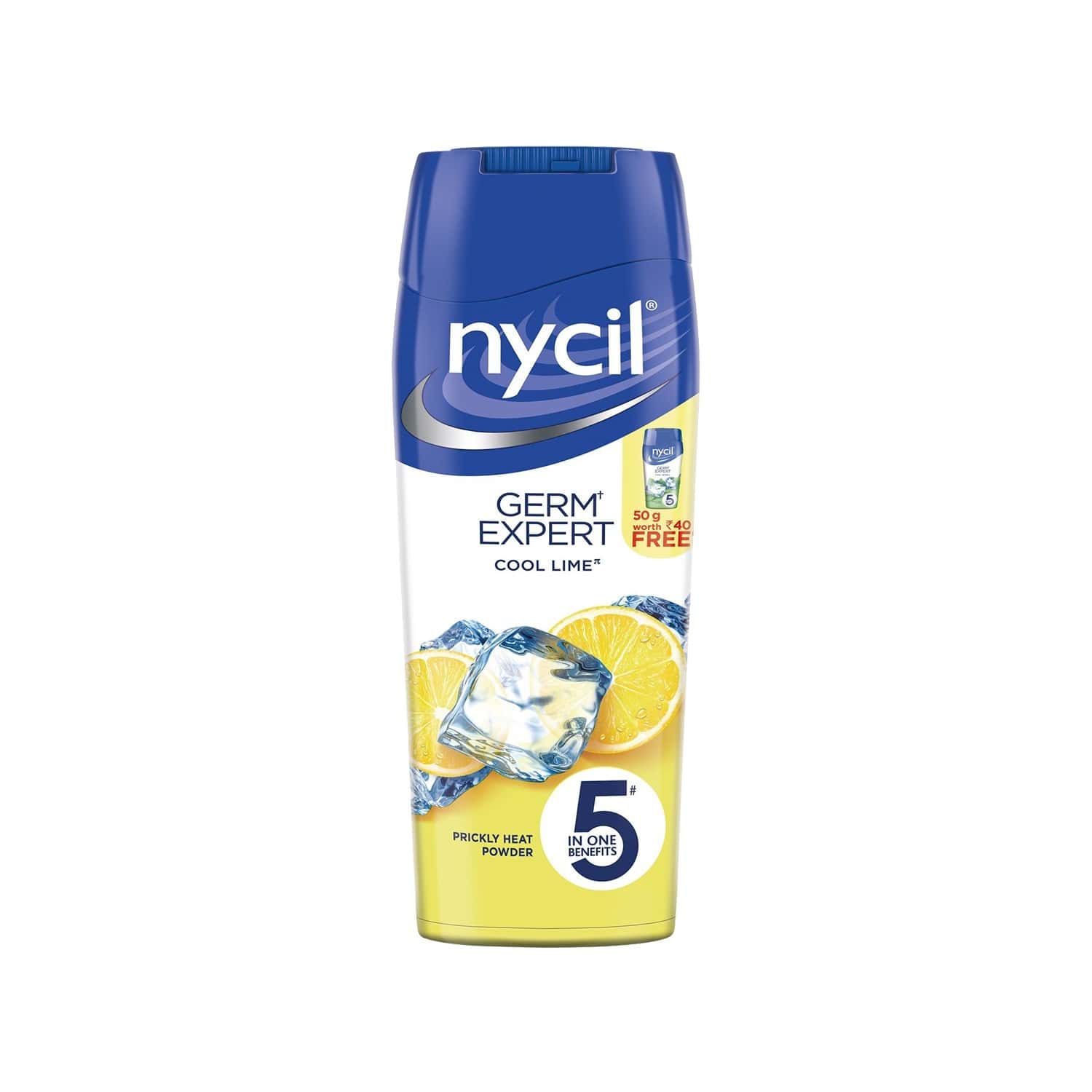 Buy Nycil Cool Lime Prickly Heat Powder Bottle Of 150 G (Cool Herbal ...