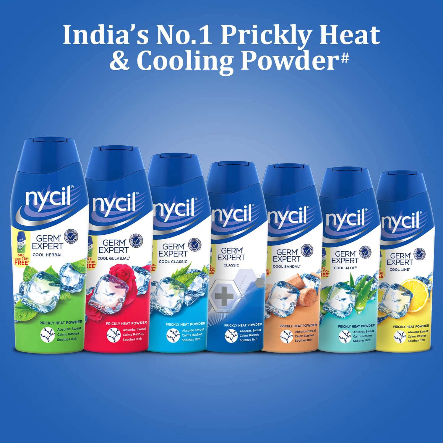 Buy NYCIL COOL LIME PRICKLY HEAT POWDER BOTTLE OF 150 G (COOL HERBAL ...