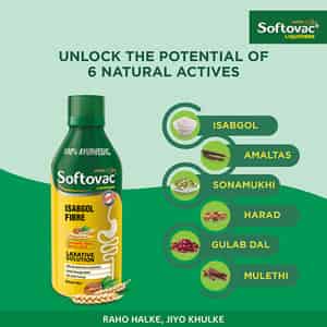 Buy SOFTOVAC LIQUIFIBRE MANGO FLAVOUR SUGAR FREE BOTTLE OF 225ML LIQUID ...