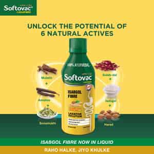 Buy SOFTOVAC LIQUIFIBRE MANGO FLAVOUR SUGAR FREE BOTTLE OF 225ML LIQUID ...