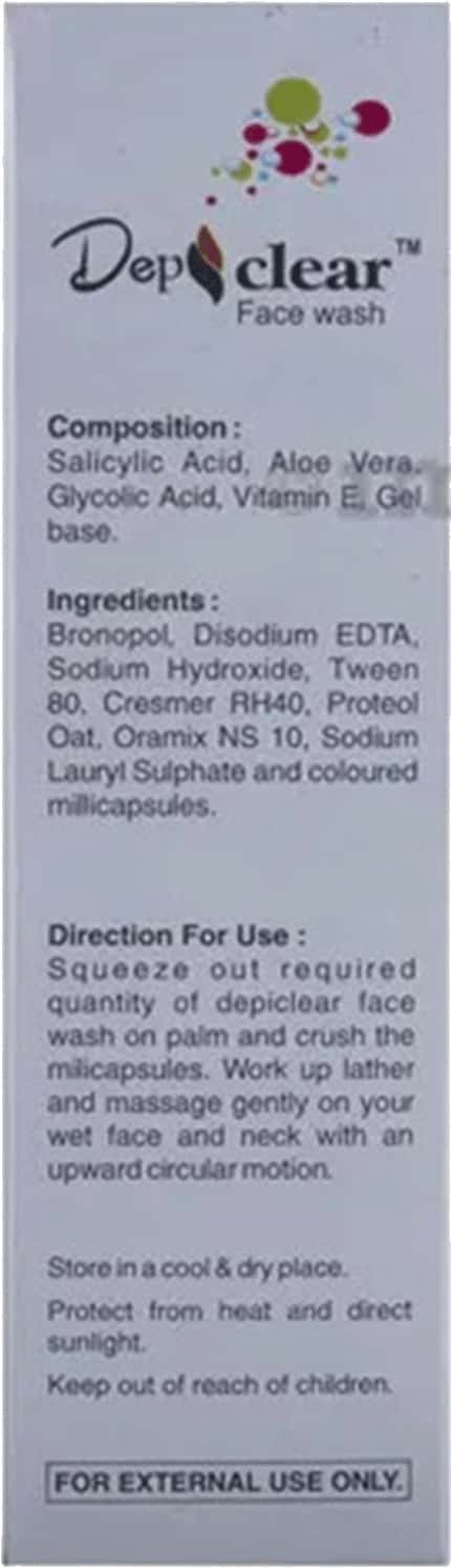 Buy DEPICLEAR TUBE OF 100ML FACE WASH Online & Get Upto 60% OFF at ...