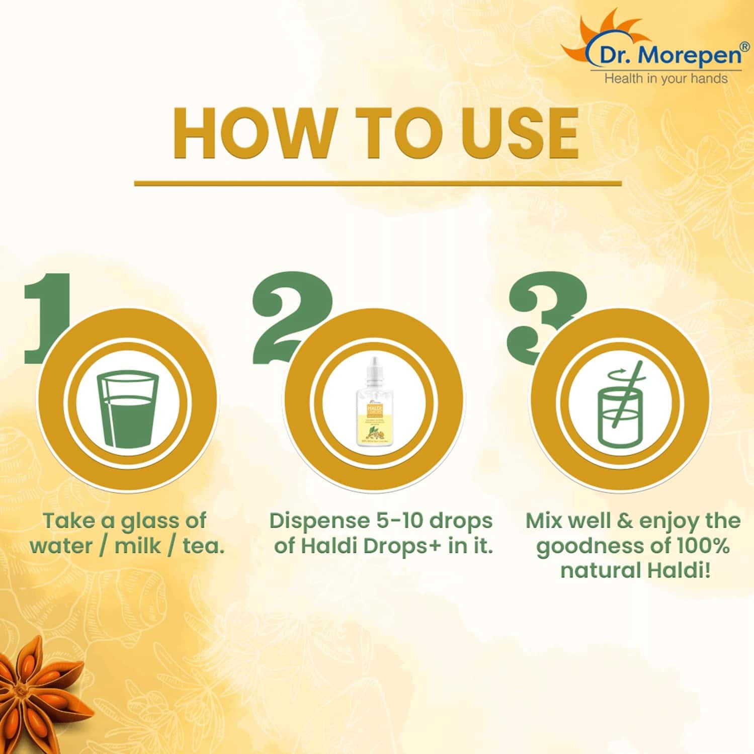 Buy DR. MOREPEN HALDI DROPS+ FOR IMMUNITY BOOST, COLD & COUGH RELIEF ...